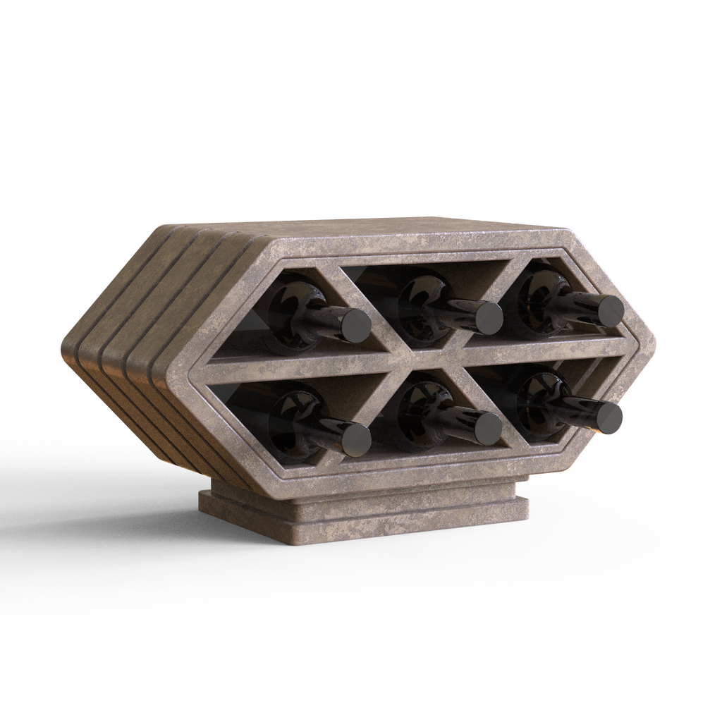 Modern Wine Rack STL - 3D Model – Sculptcoat